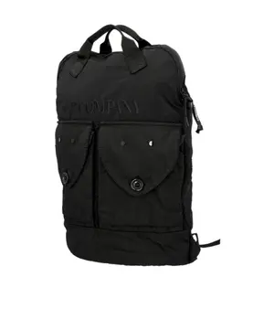 C.P. COMPANY Zippered Backpack - Black