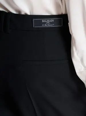 Balmain Embellished Wool Trousers