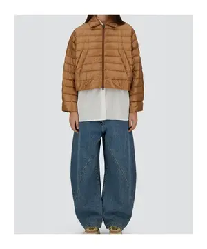 Herno Boxy Quilted Down Jacket - Camel