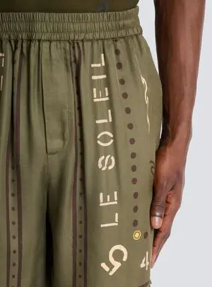 Balmain Graphic Print Shorts