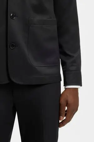 Hugo Boss Buttoned Patch-pocket Jacket