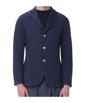 Eleventy Button Blazer - Blue