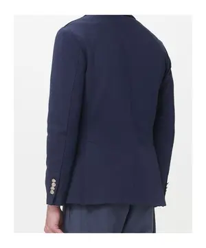 Eleventy Button Blazer - Blue