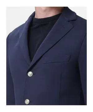 Eleventy Button Blazer - Blue