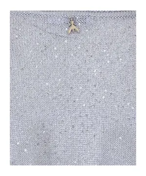 Patrizia Pepe Sequin V-neck Knitted Sweater - Gray