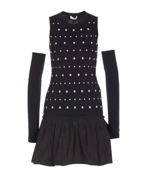 Liu Jo Crewneck Embellished Dress