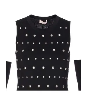 Liu Jo Crewneck Embellished Dress