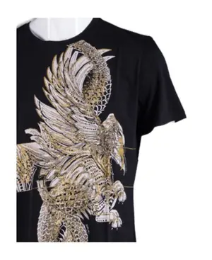 Just Cavalli Logo Printed T-shirt - Black