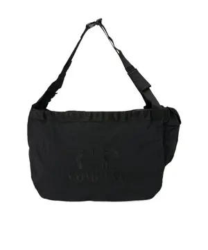 C.P. COMPANY Logo Detailed Shoulder Bag - Black