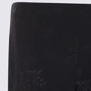 TWINSET Embroidered Wide Leg Trousers With Elasticated Waistband