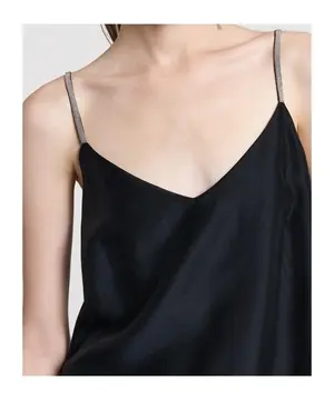 Peserico Embellished V-neck Sleeveless Top