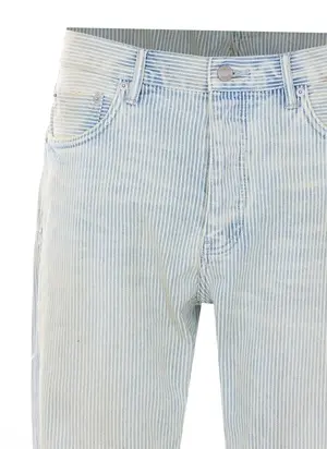 PURPLE BRAND Distressed Striped Jeans