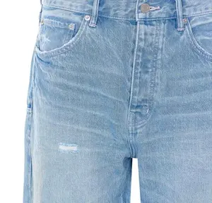 PURPLE BRAND Distressed Straight-leg Jeans - Blue