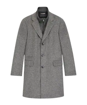 Hugo Boss Detachable Inner Coat - Gray Pattern
