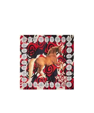 VIVIENNE WESTWOOD Multicolored Horse Square Scarf - Multicolor