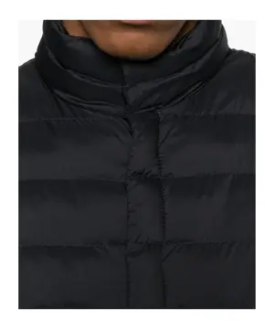 Herno Quilted High Neck Vest - Black