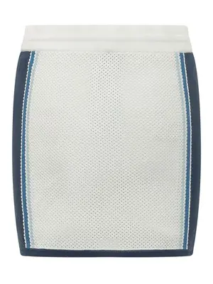 Casablanca Drawstring Mesh Mini Skirt