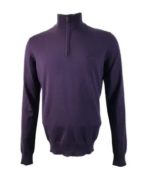 Hugo Boss Quarter Zip Stand Neck Sweater