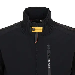 PARAJUMPERS Long-sleeved Casual Jacket With Stand-up Collar And Zipper Closure - Black