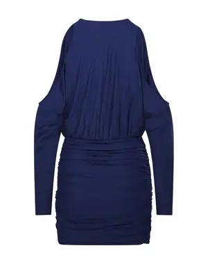 AMAZUIN Oliusa Draped Cut-out Mini Dress