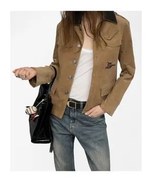 Zadig&Voltaire Veram Corduroy Embroidered Jacket