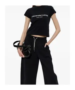 Alexander Wang Logo Baby Rhinestone T-shirt