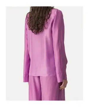 FORTE_FORTE V-neck Button-up Shirt - Burlesque