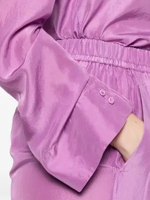 FORTE_FORTE V-neck Button-up Shirt - Burlesque
