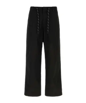Balenciaga Large-fit Chino Pants - Black
