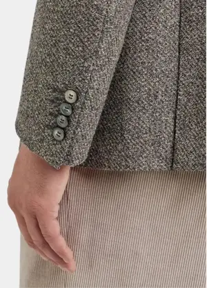 Canali Single-breasted Coat With Notched Lapel