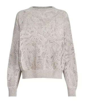 BRUNELLO CUCINELLI Brunello Cucinelli Open-Knit Sequined Sweater