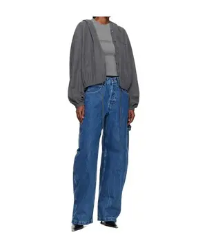 Alexander Wang Oversized Buttoned Jacket With Drawstring Hood