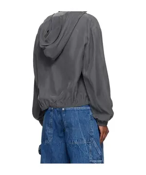 Alexander Wang Oversized Buttoned Jacket With Drawstring Hood
