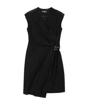 FERRAGAMO Sleeveless Midi Dress With Buckle Detail