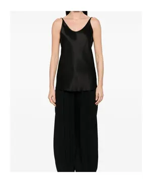 Brunello Cucinelli V-neck Tank Top - Black