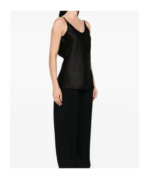 Brunello Cucinelli V-neck Tank Top - Black