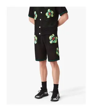 Casablanca Embroidered Knit Shorts