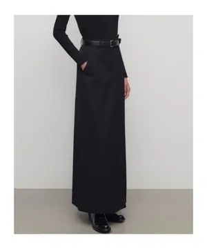 THE ROW Roux Belt-loops Maxi Skirt - Black