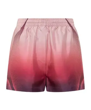 Casablanca Graphic Print Shorts - Red