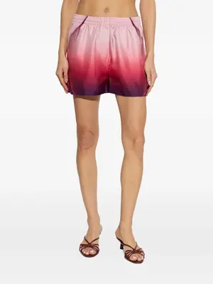 Casablanca Graphic Print Shorts - Red