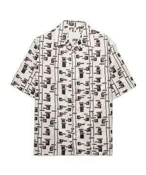 Prada Pattern-printed Short-sleeved Shirt - White
