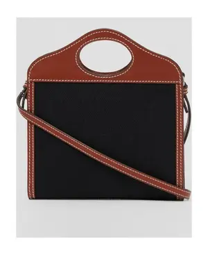 Burberry Logo Printed Panelled Tote Bag
