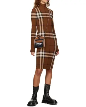 Burberry Logo Printed Panelled Tote Bag