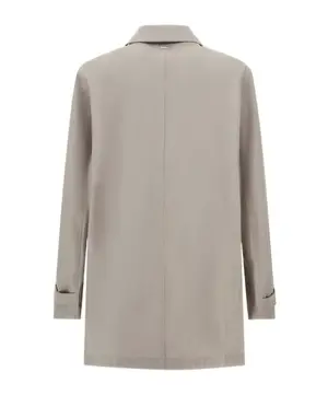 Herno 3-layer Wool Coat - Pearl Grey