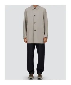 Herno 3-layer Wool Coat - Pearl Grey