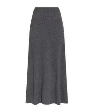 LISA YANG Dolly Knitted Midi Skirt - Black