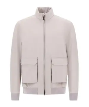 Herno 3-layer Wool Storm Bomber Jacket
