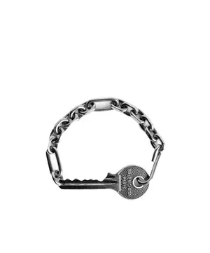 Balenciaga Neverlost Bracelet In Antique Silver - Vintage Silver
