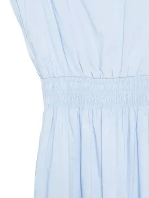 ROBERTO COLLINA Sleeveless Elastic Waist Dress - Blue