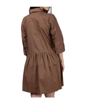 Seventy Gathered-waist Shirt Dress